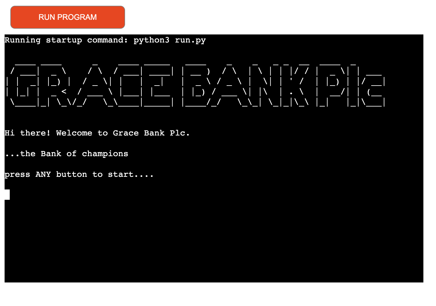 GitHub - gozygreg/grace-bank-plc