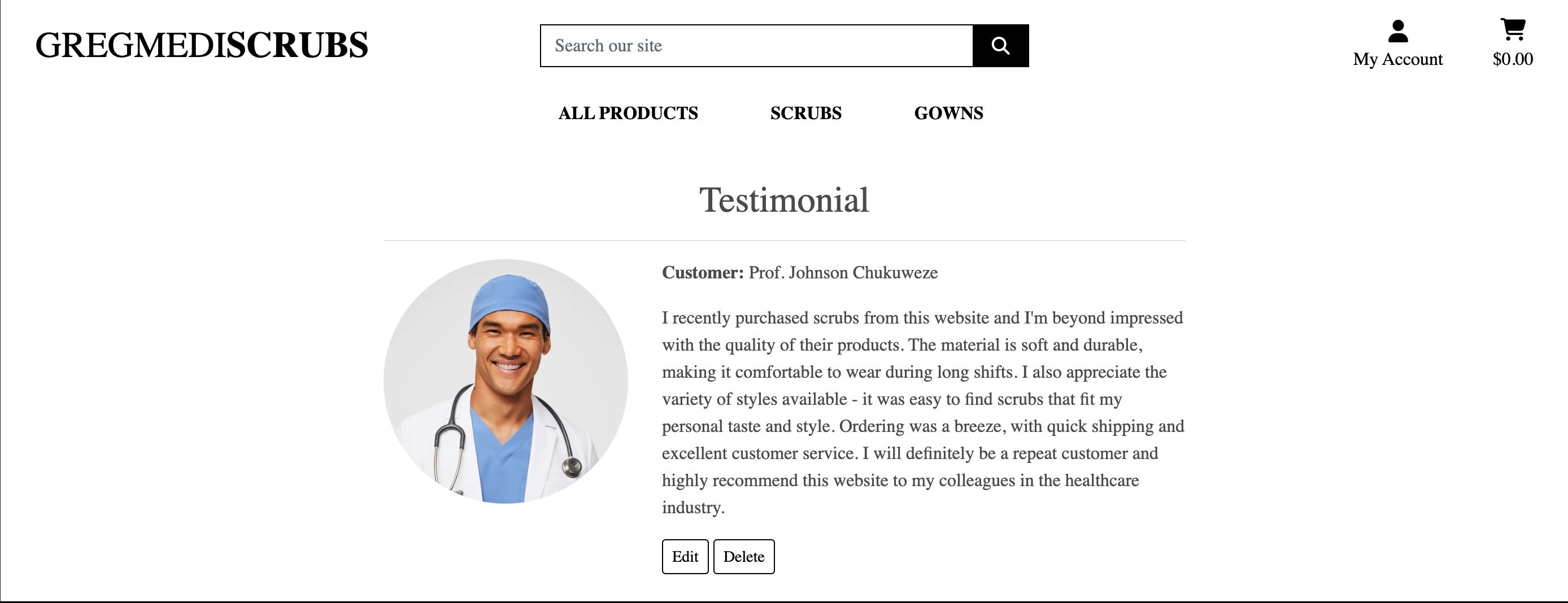 GitHub - gozygreg/gregmediscrubs