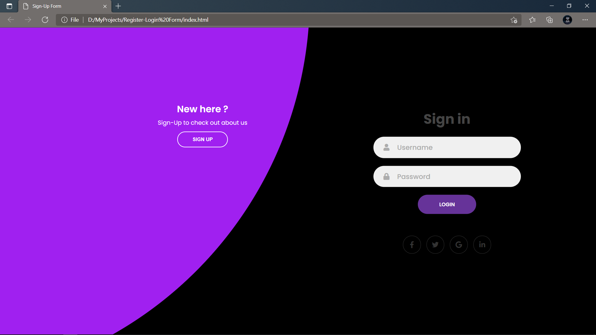 GitHub - arfaat28/LoginForm