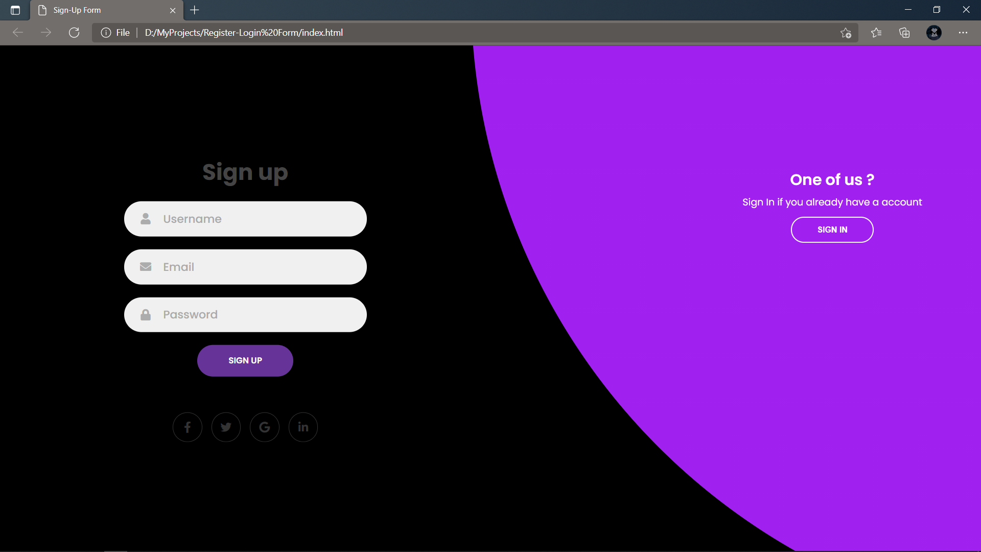GitHub - arfaat28/LoginForm