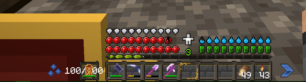 [1.19.2 v10] Archon Mana Bar overlapped by offhand · Issue #418 · LunaPixelStudios/Medieval-MC ...