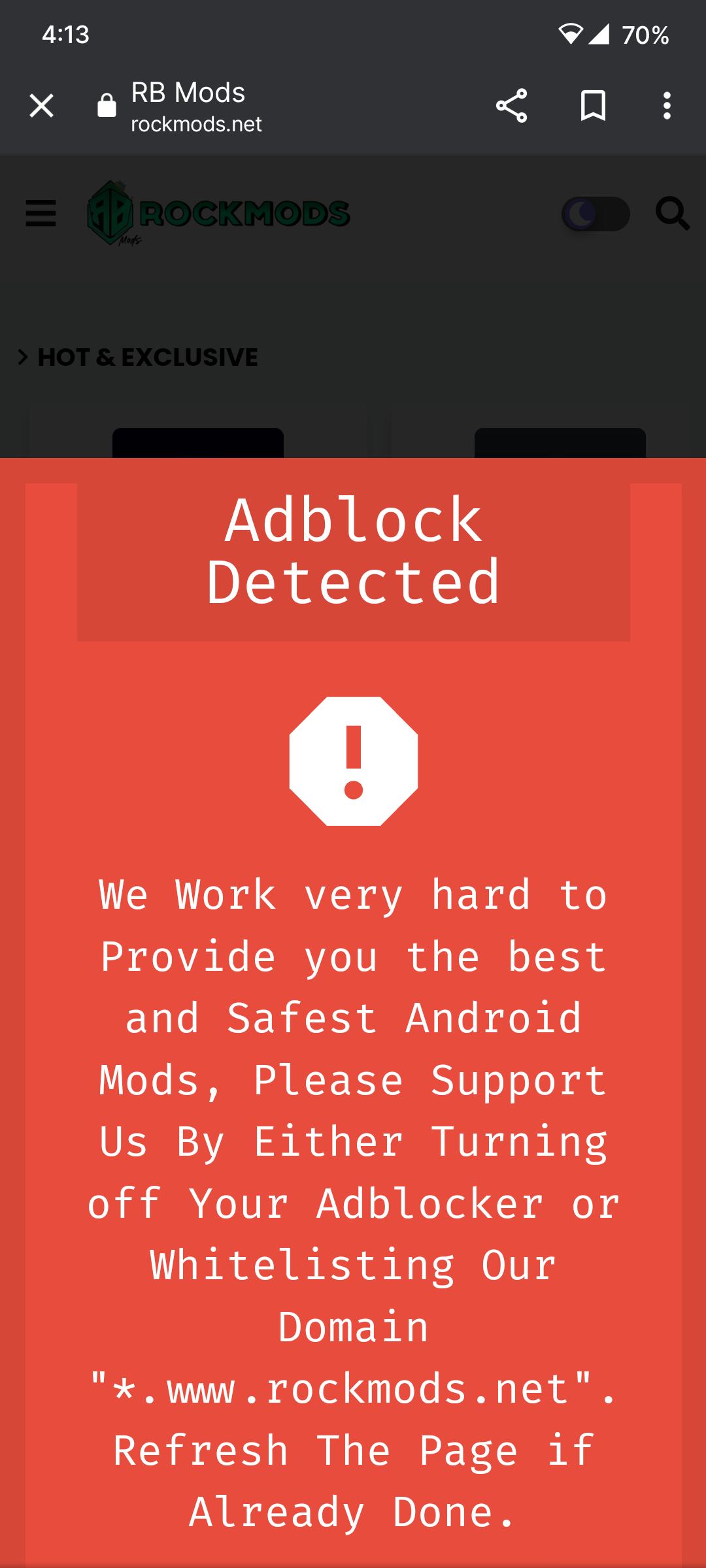 Adblock Detection : www.rockmods.net · Issue #144401 · AdguardTeam/AdguardFilters · GitHub
