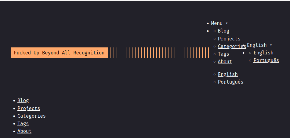 Mobile menu always visible · Issue #393 · panr/hugo-theme-terminal · GitHub