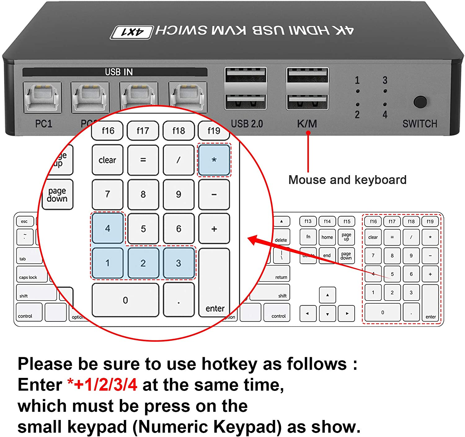 Add option to send user predefined key combination for change HDMI ...