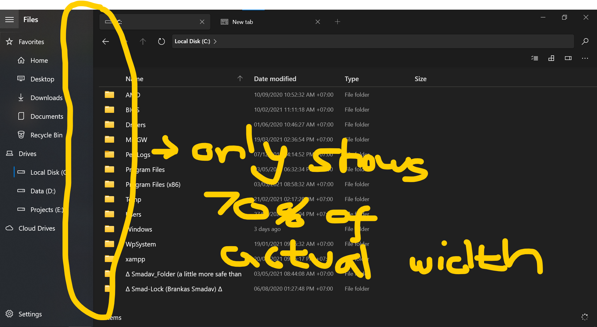 Navigation Display Becomes Messy While One Tab Open Navigation and ...
