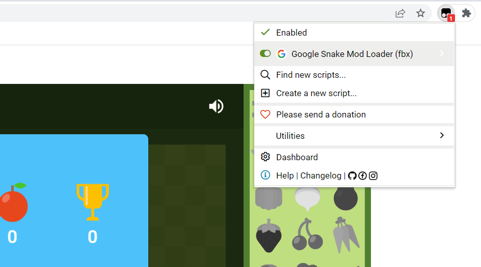 Google snake won't open! · Issue #8 · DarkSnakeGang/GoogleSnakeModLoader · GitHub