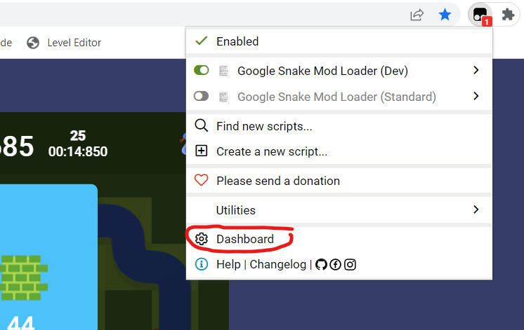 can you fix the tampermonkey snake mod loader · Issue #5 · DarkSnakeGang/GoogleSnakeModLoader ...