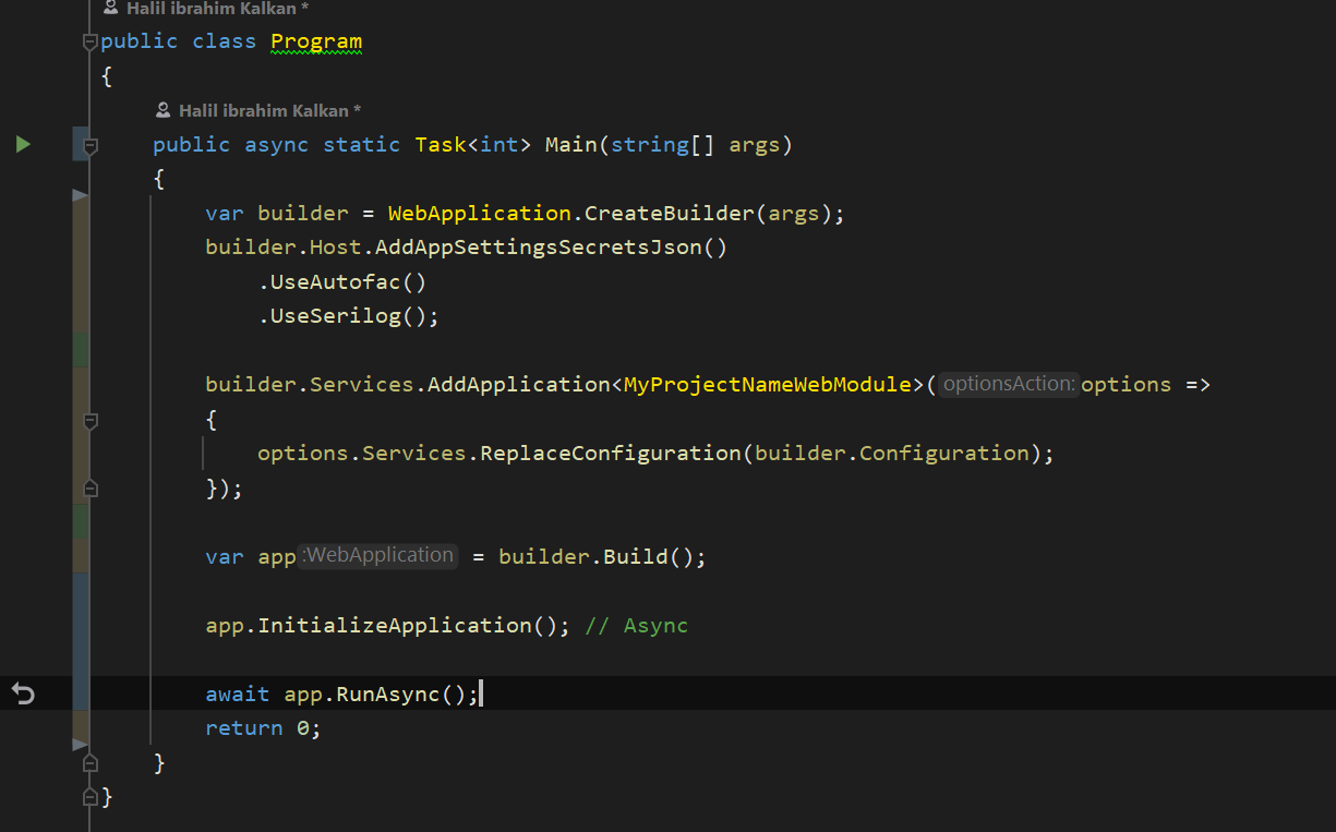 Async application initialization methods on the abpmodule class · Issue #6828 · abpframework/abp ...