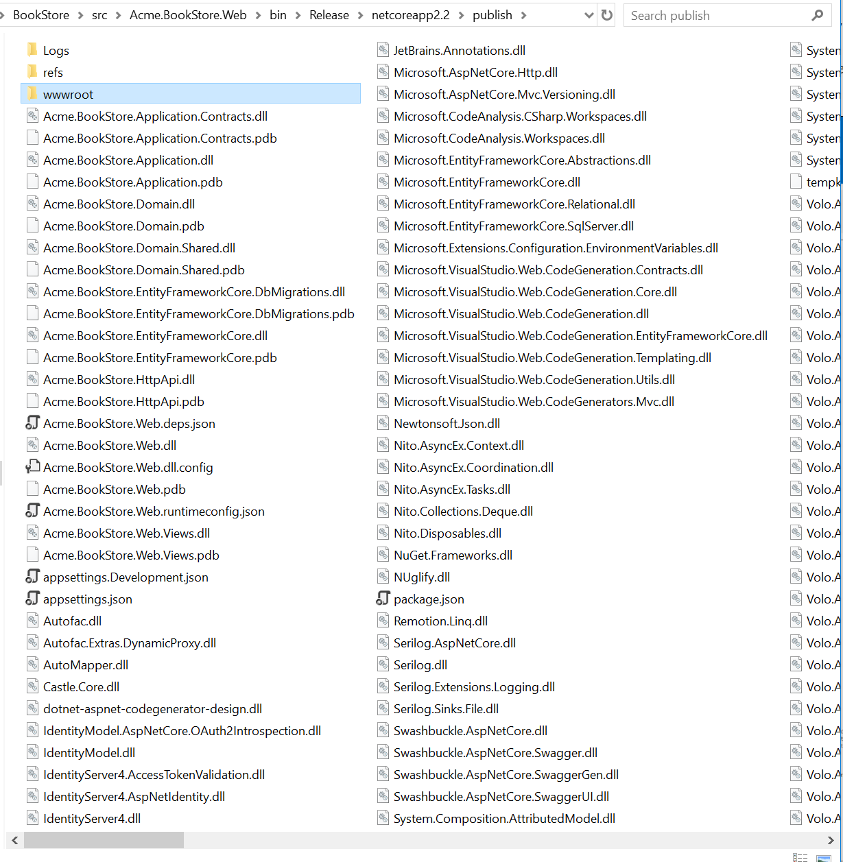 Publishing To Local Iis Failed To Include Js Files For Pages When Using Abp Script Tag · Issue