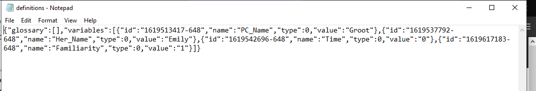 Definitions Dont Seem To Be Loading From Json Correctly · Issue 267 · Dialogic Godotdialogic
