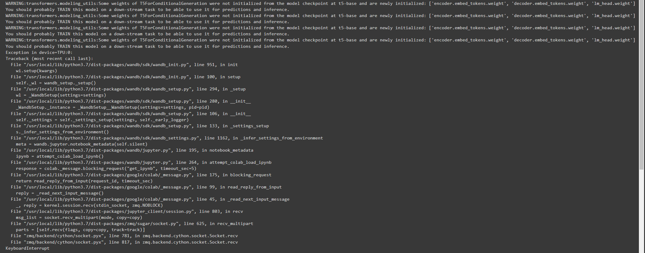 xmp.spawn() stucks, never progress in TPU:0 · Issue #3445 · pytorch/xla · GitHub