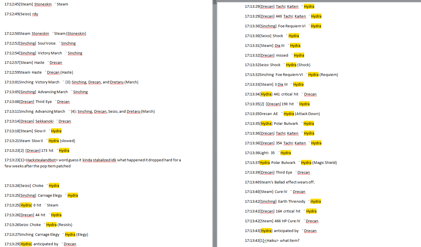 Nyzul Isle Hydra Regen & HP · Issue #4999 · EdenServer/community · GitHub