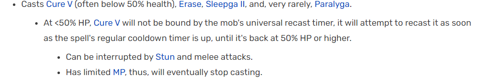 Demonic Tiphia does not spam Cure V under 50% HP / Spell cast pattern is wrong · Issue #5581 ...