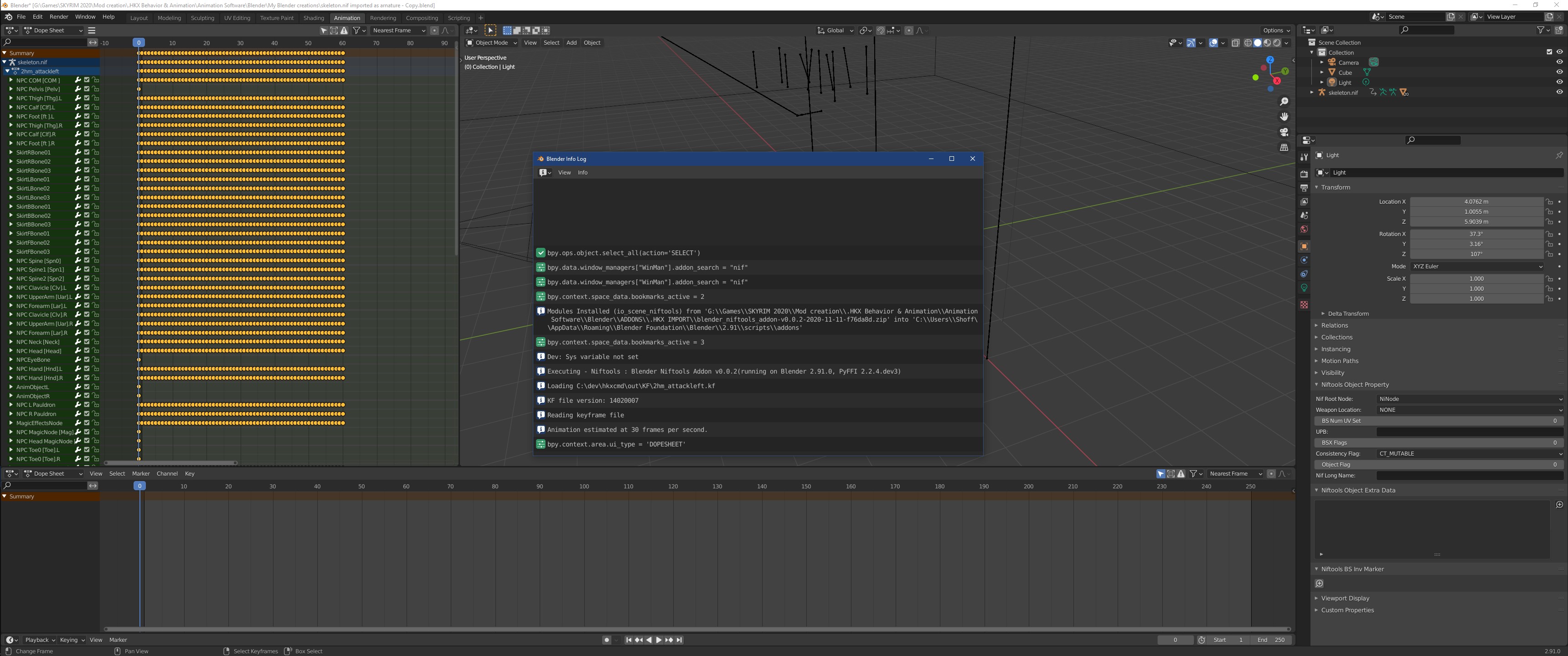 Animation imported with 'blank' keyframes containing no transformation. · Issue #398 · niftools ...