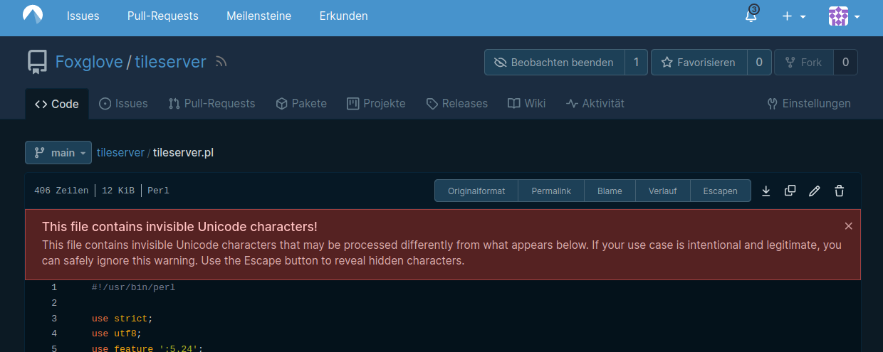 Invisible Unicode Characters Warning For No Technical Reason Whitespace · Issue 25087 · Go