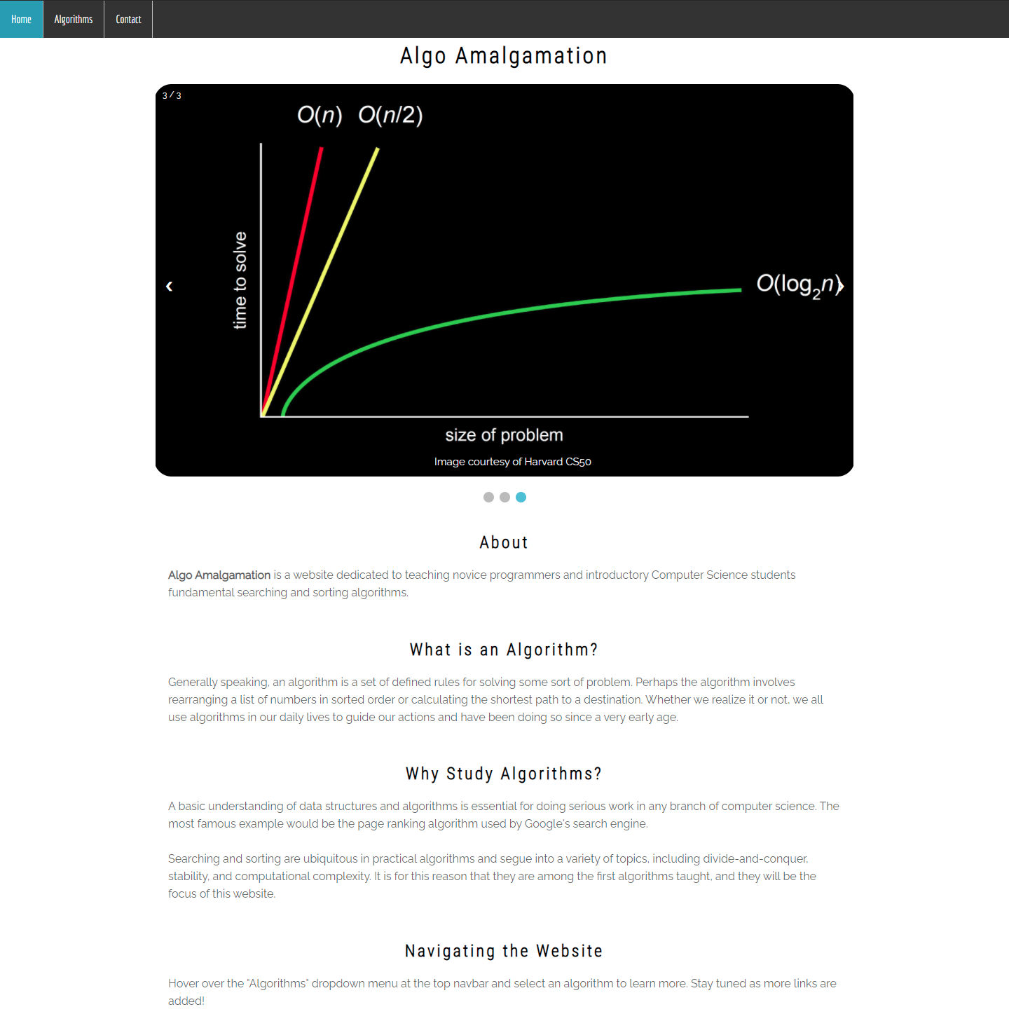 GitHub - rngolam/Algo-Amalgamation: Website aimed at teaching novice ...