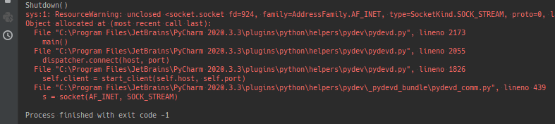 Unclosed socket resource leak with ugly warnings in `-X dev` mode · Issue #195 · fabioz/PyDev ...
