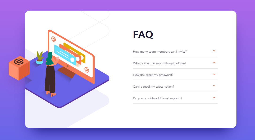 GitHub - Gusjafo/FAQ-accordion-card-with-only-HTML-CSS