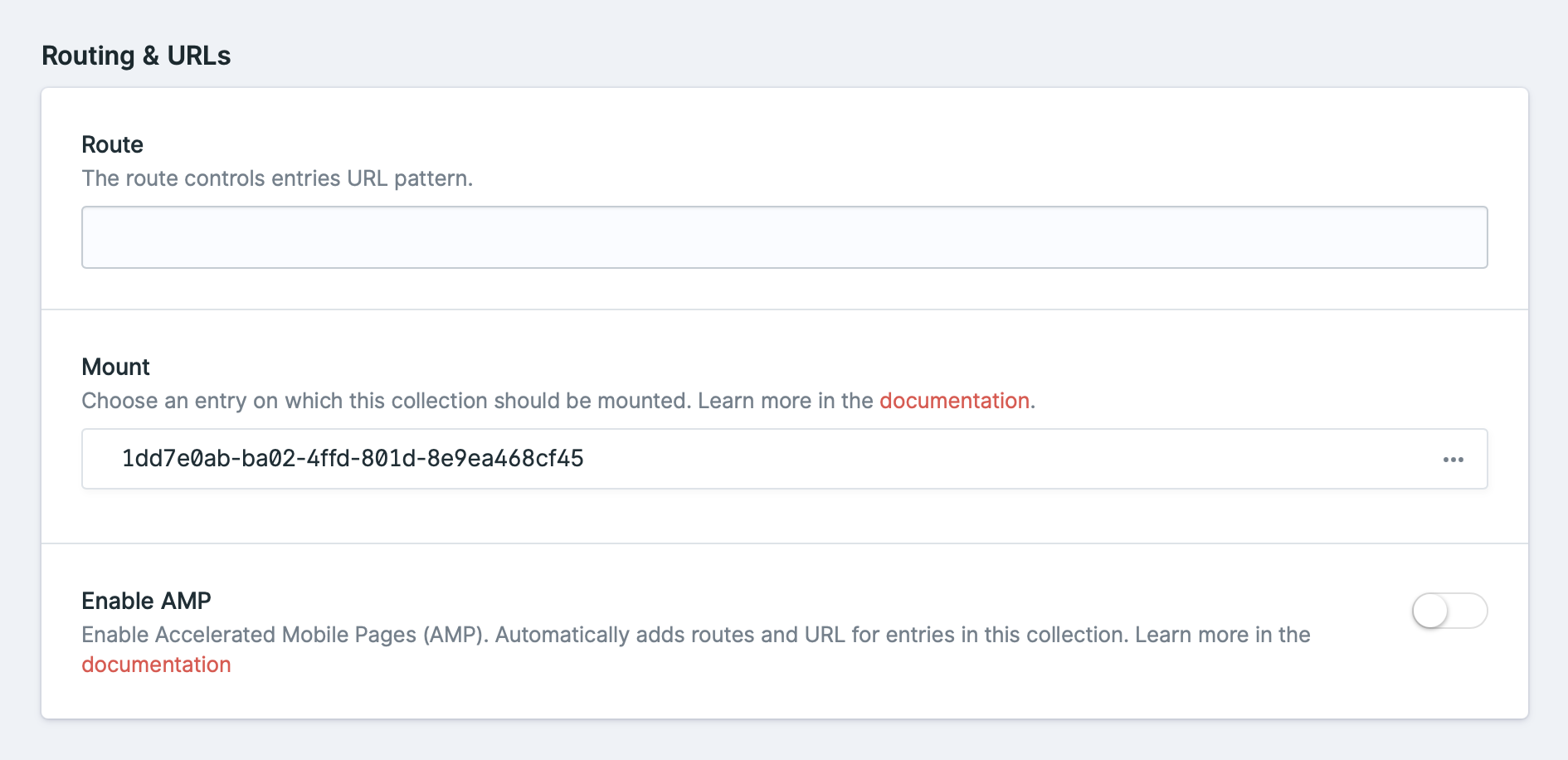 Mount entries field in configure collection shows ID [minor] · Issue #3537 · statamic/cms · GitHub