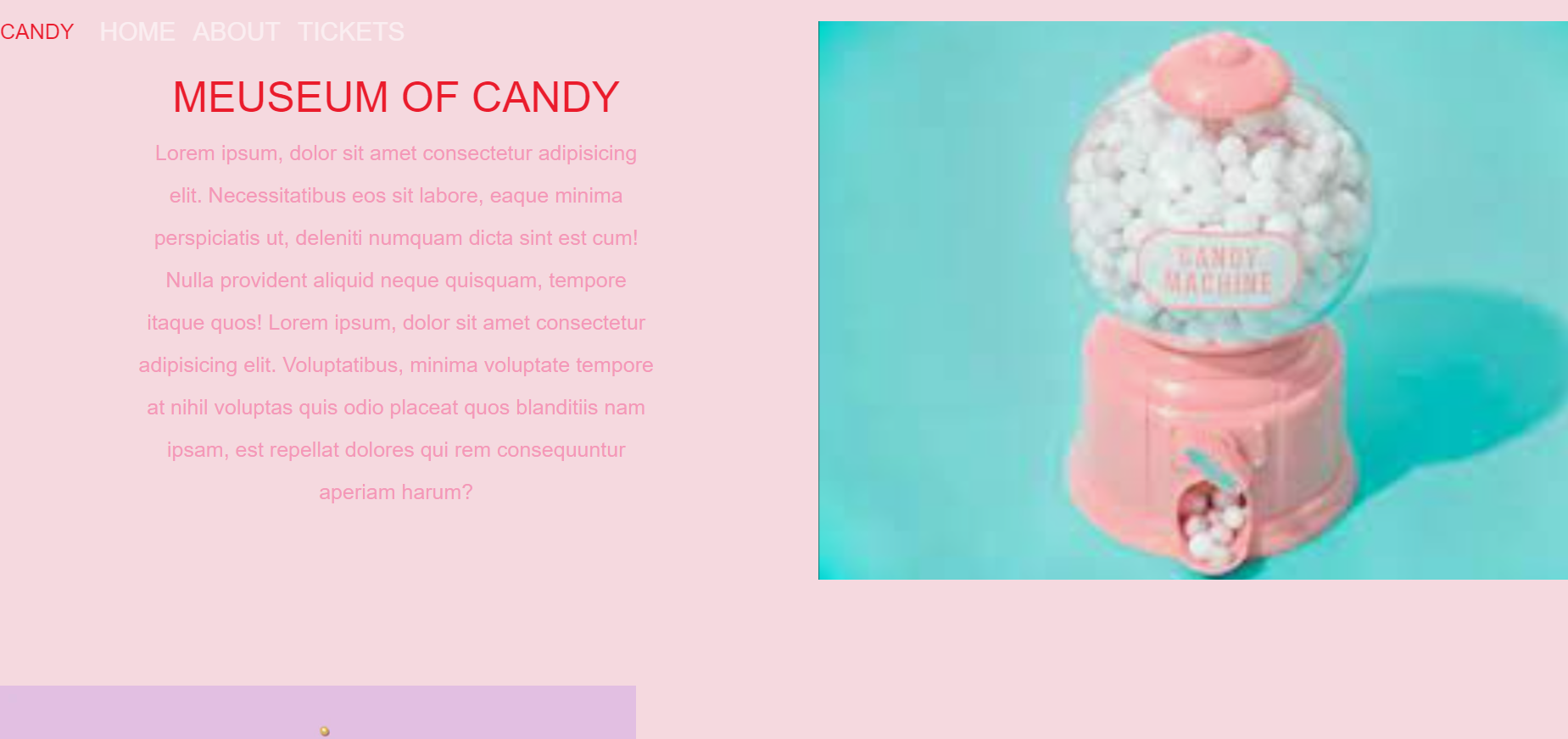 GitHub - afrin509/Candy-Museum-Website: Candy museum website