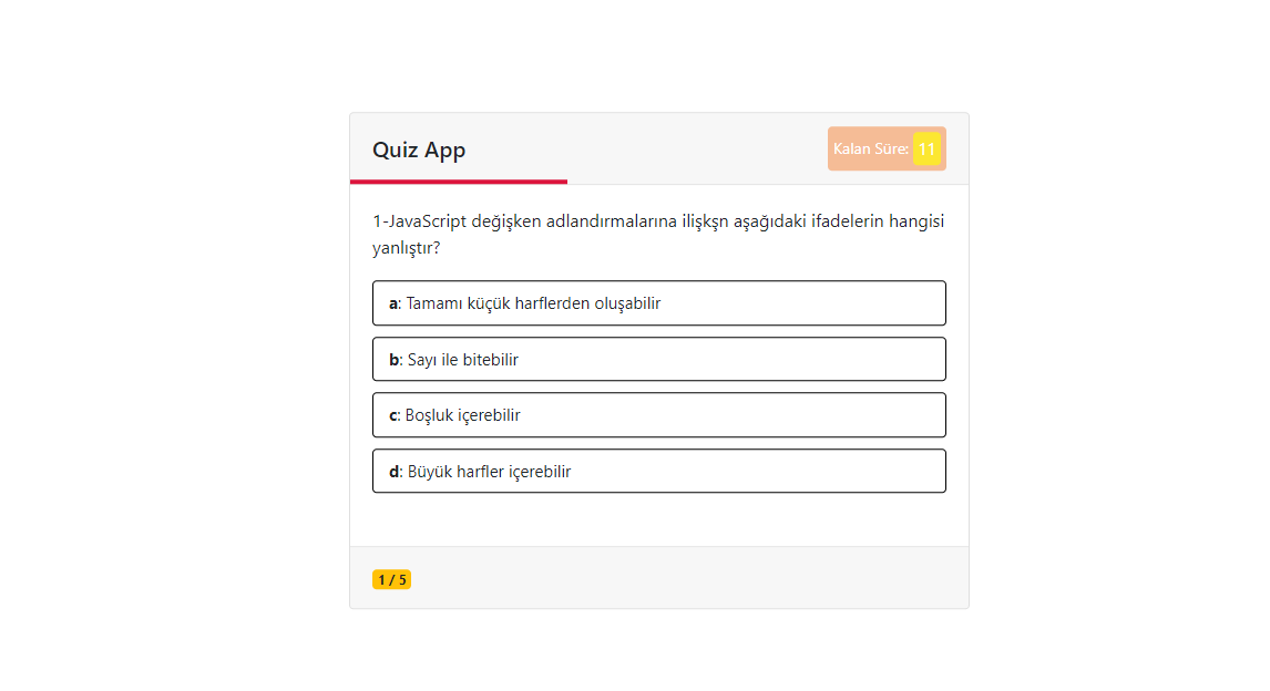 GitHub - FurkanDag/Javascript-quiz-card
