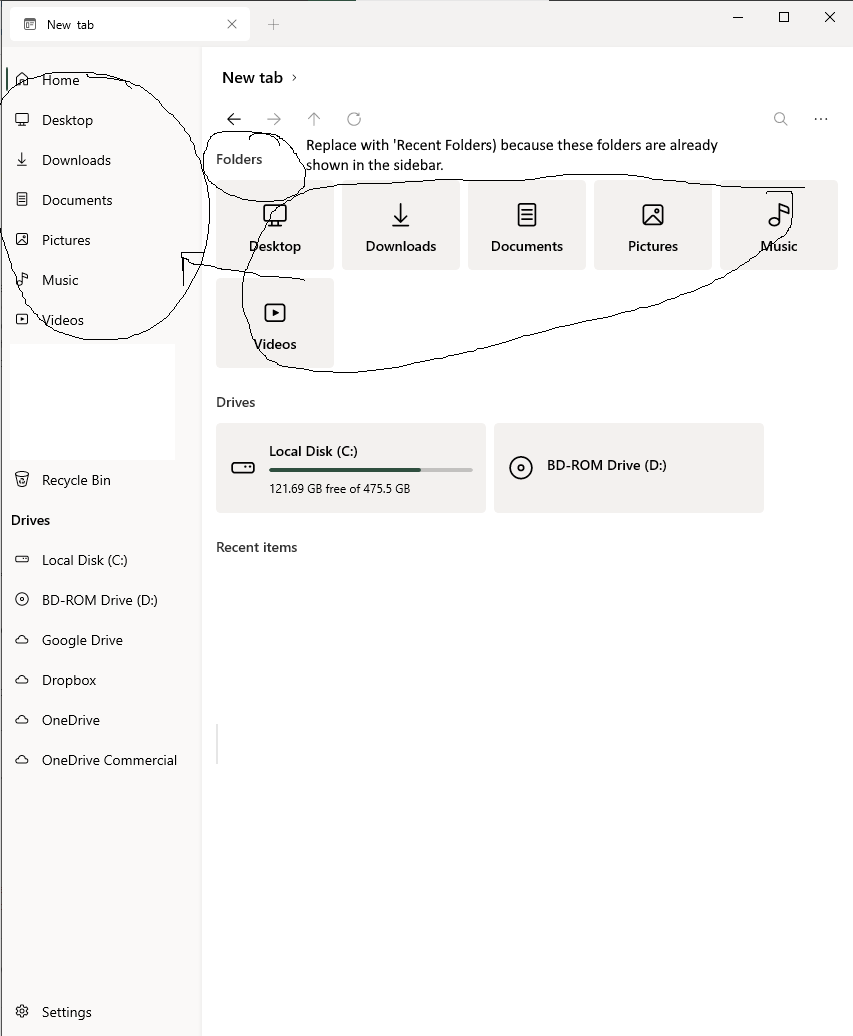 Replace Folders With Recent Folders · Issue 3108 · Files Communityfiles · Github 
