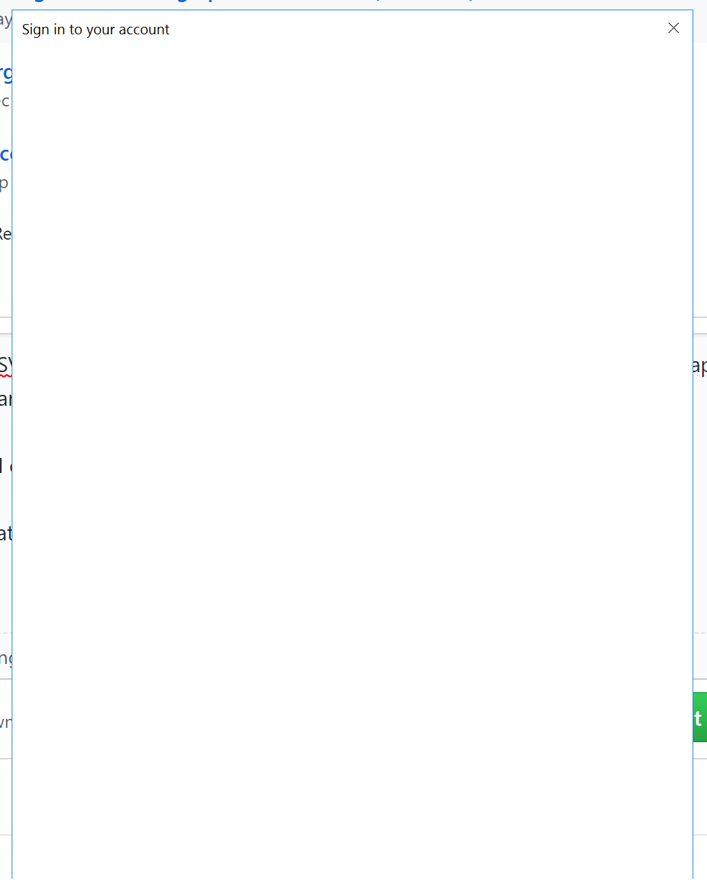Blank screen on "Sign into your account" prompt · Issue #833 ...
