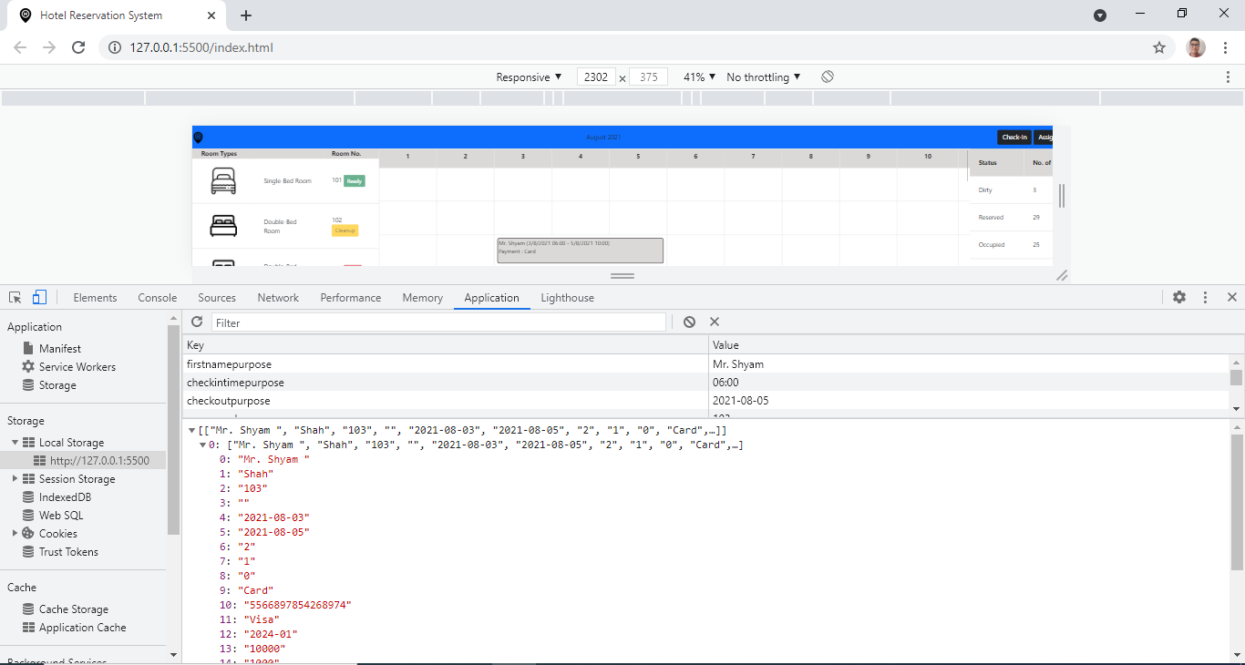 GitHub - paramjani12/Hotel-Reservation-System: The user interface includes a visual scheduling ...