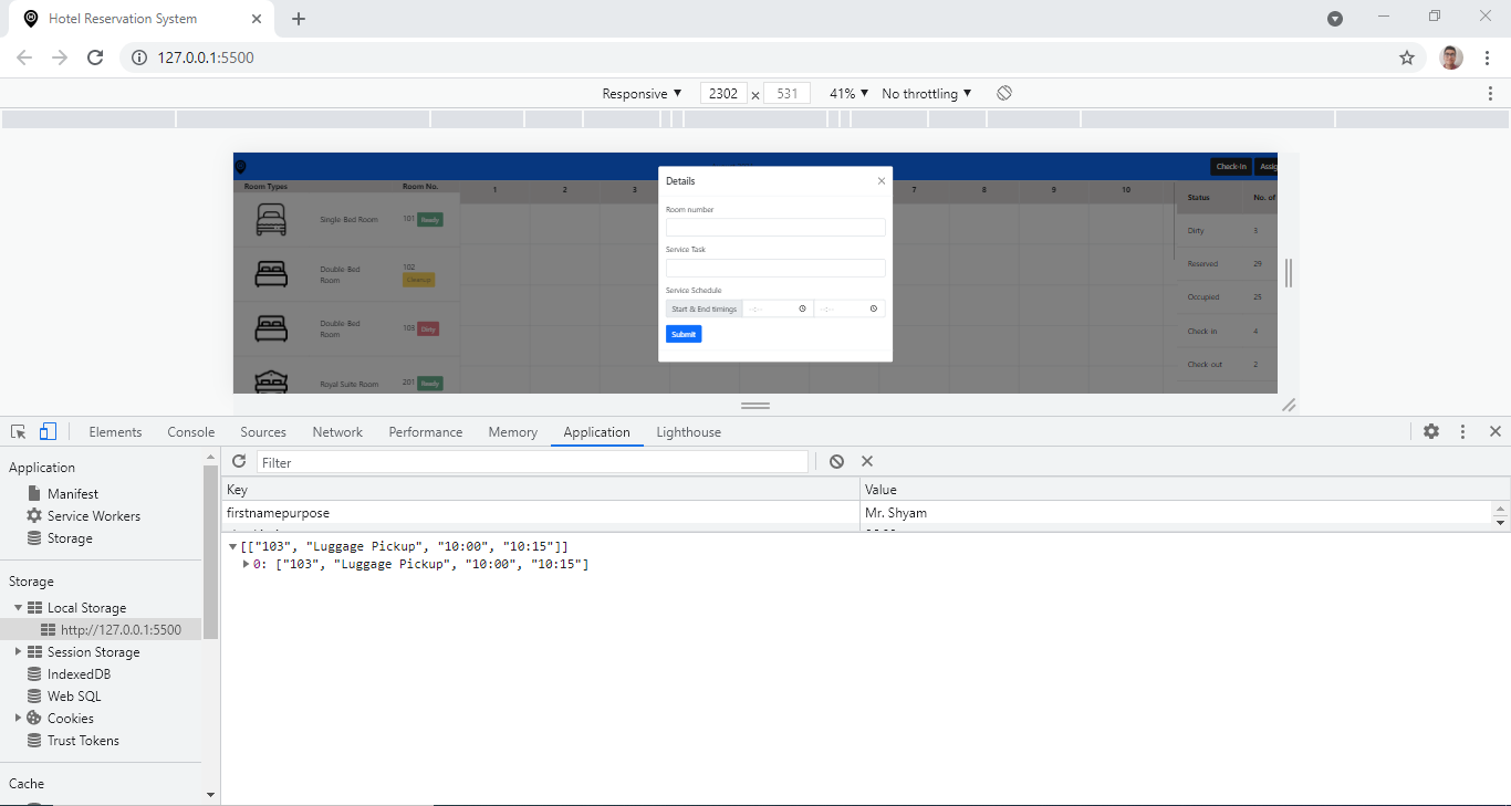 GitHub - paramjani12/Hotel-Reservation-System: The user interface includes a visual scheduling ...