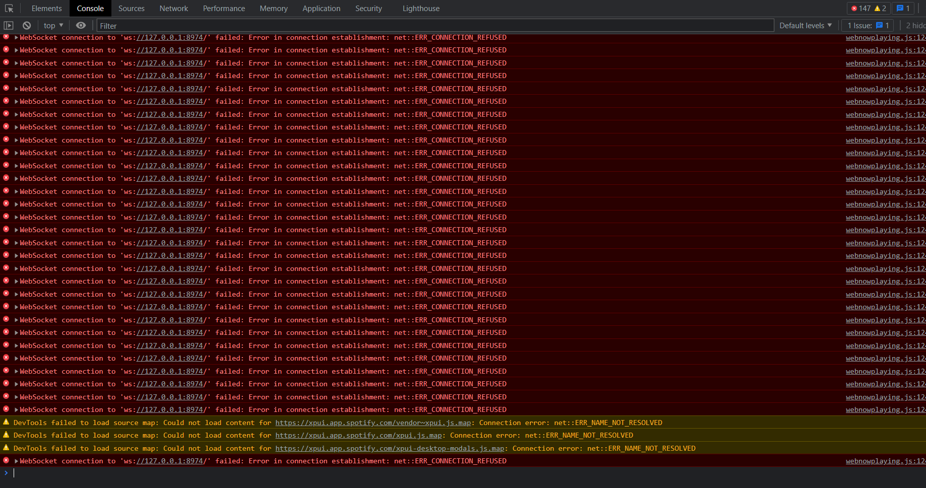 Connection issue with FAD + Lyrics Plus (webnowplaying?) · Issue #1401 ...