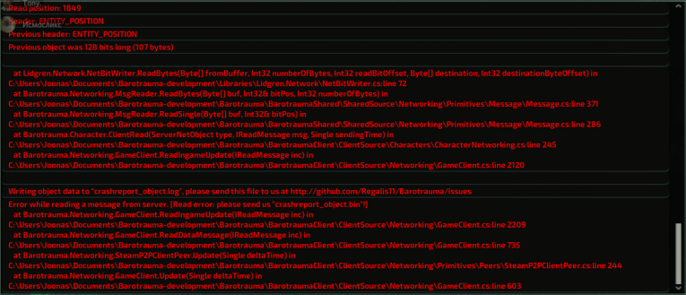 Crash. · Issue #3467 · FakeFishGames/Barotrauma · GitHub