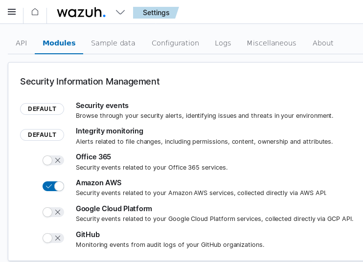 Release 4.4.0 - Beta 1 - E2E UX tests - Amazon Cloudtrail integration ...
