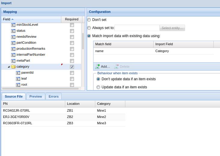 Import failing with too little information · Issue #1067 · partkeepr/PartKeepr · GitHub