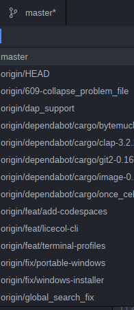 Branch filter not updating · Issue #2079 · lapce/lapce · GitHub