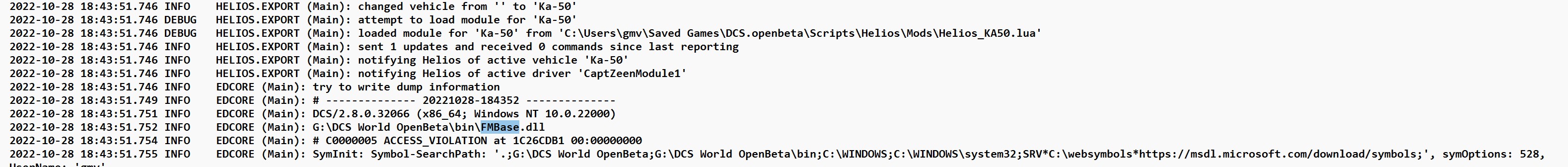 Patching Ka-50 at DCS 2.8.0.32066 not working · Issue #630 · HeliosVirtualCockpit/Helios · GitHub