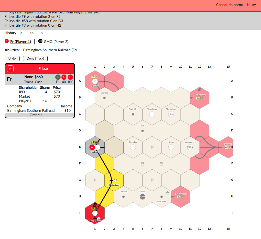 [18MS] Birmingham Southern Railroad Private confuses OR steps · Issue #1677 · tobymao/18xx · GitHub