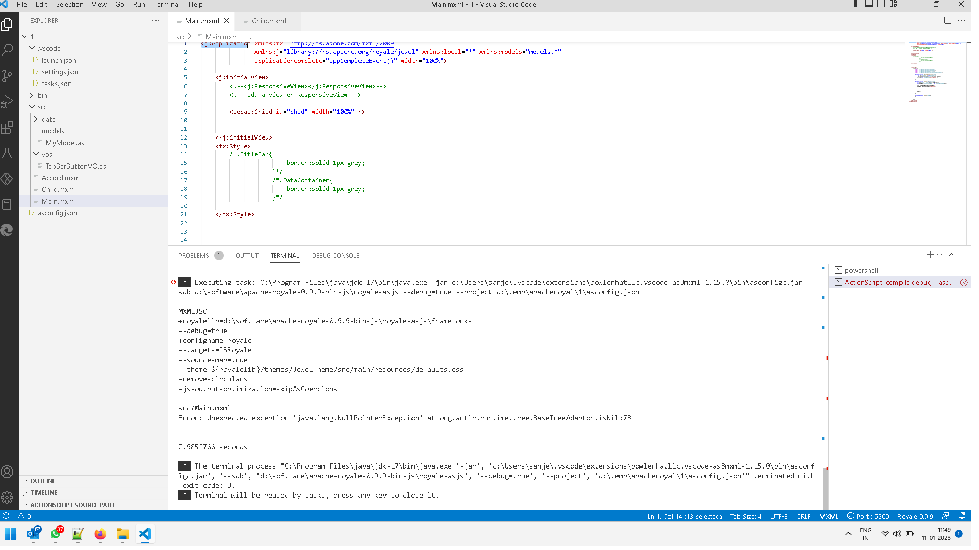 Multi Line Commnets Under Throws Error · Issue 1218 · Apacheroyale Asjs · Github 