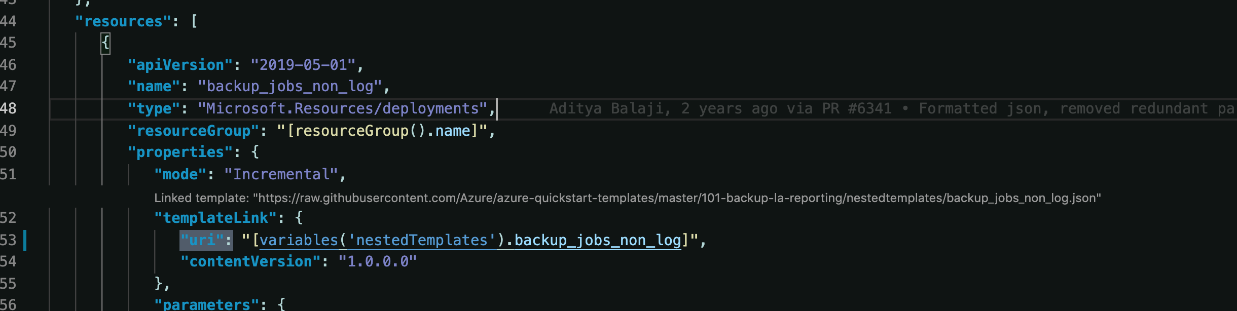 Support "uri" for linked templates · Issue #1183 · microsoft/vscode ...