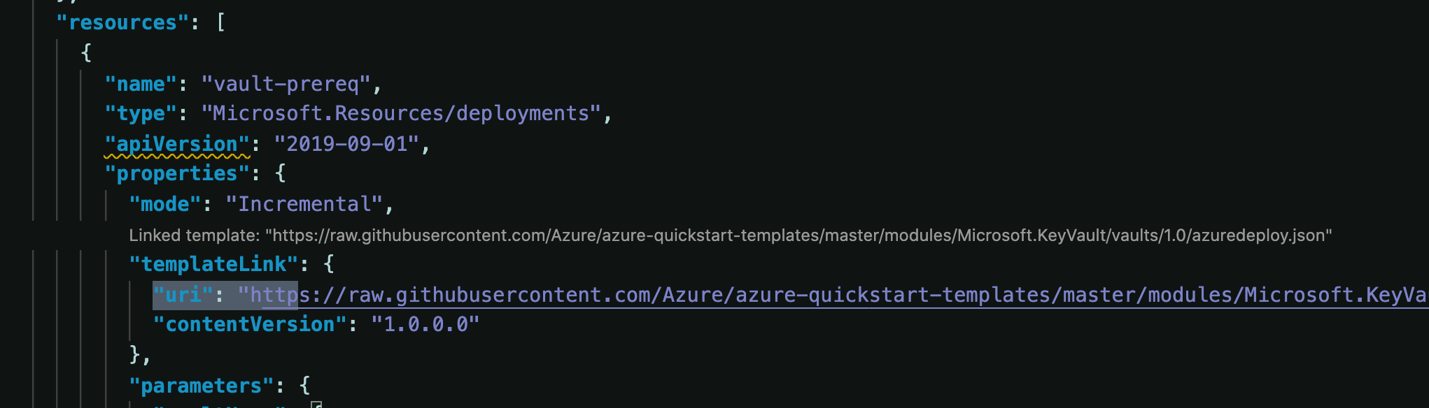 Support "uri" for linked templates · Issue #1183 · microsoft/vscode ...