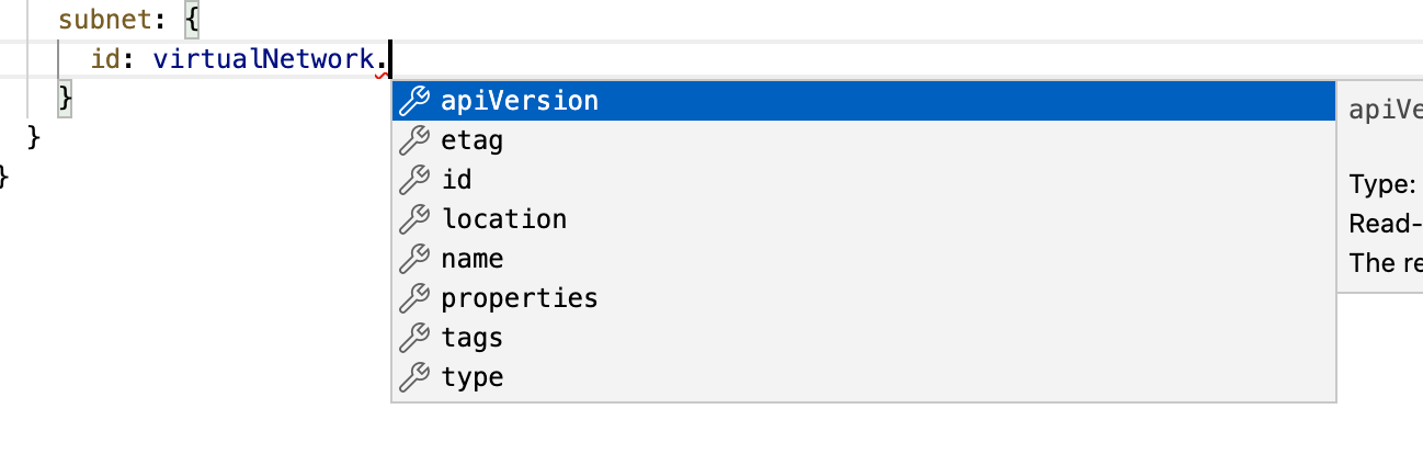 Intellisense Is Messed Up For Nested Resource References · Issue 3502 · Azurebicep · Github