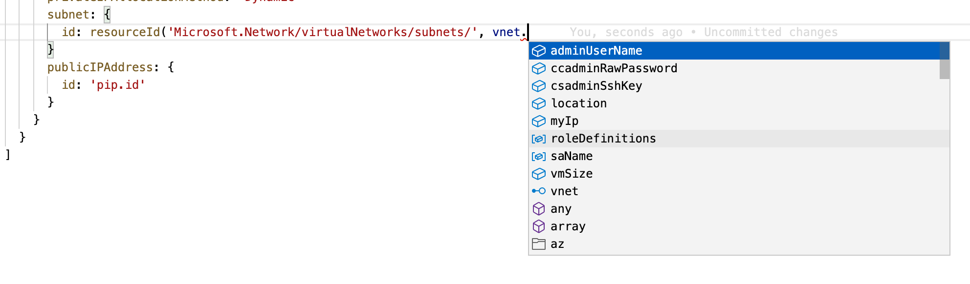 Intellisense doesn't work when you're modifying an existing expression ...
