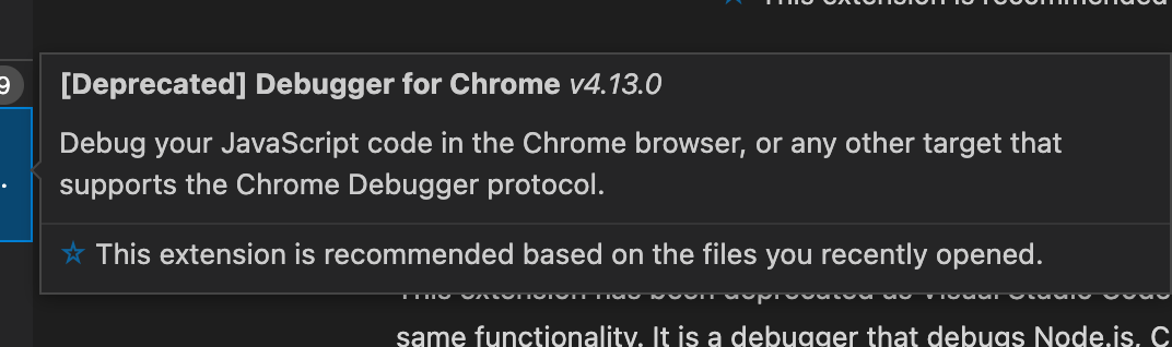 Why Is Vscode Recommending A Deprecated Extension · Issue 132153 · Microsoftvscode · Github