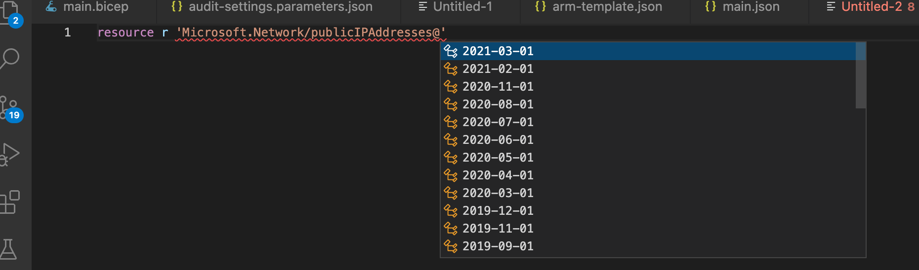 Microsoft.Network/publicIPAddresses missing last 2 versions · Issue #1418 · microsoft/vscode ...