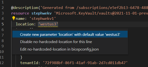 "Disable linter rule" and "Edit linter rule in config" only appear in editor, not in the error ...