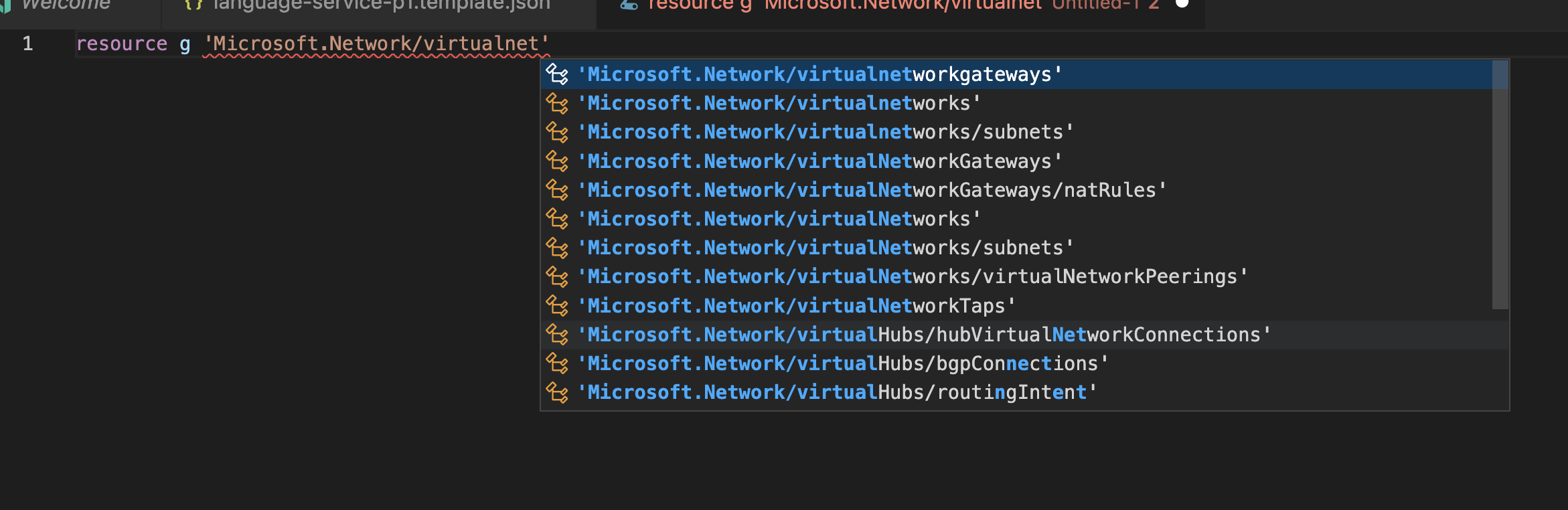 Resources can appear twice in completion list, in different places ...