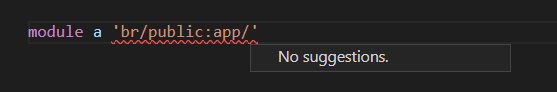 Completion For Module Mcracr References Is Very Dependent On The Cursor Being At Particular 