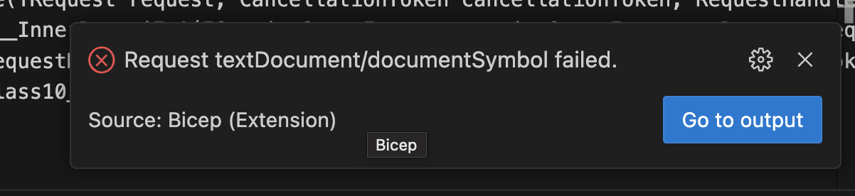 With Userdefinedtypes Experimental Feature On Exception Request Textdocument Documentsymbol