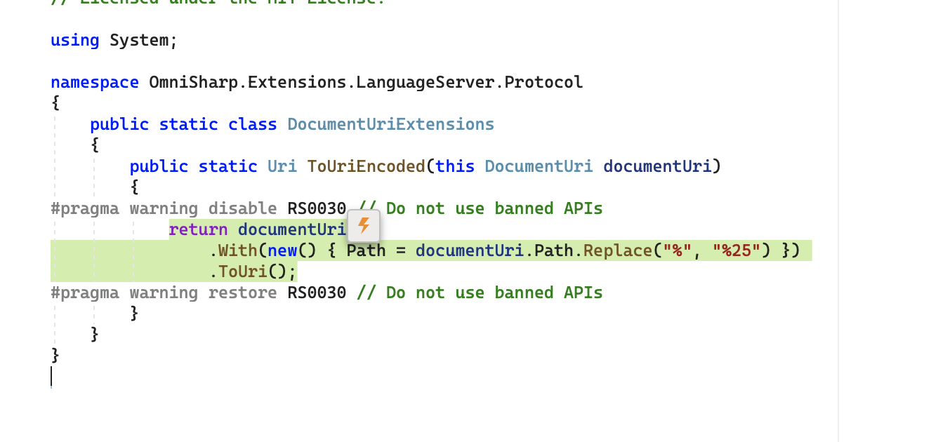 Request textDocument/documentHighlight failed error in vscode when displaying Bicep files from ...