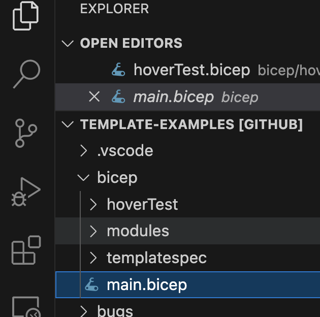 Request textDocument/documentHighlight failed error in vscode when displaying Bicep files from ...