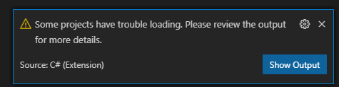 Bad grammar in project loading error · Issue #3950 · dotnet/vscode-csharp · GitHub